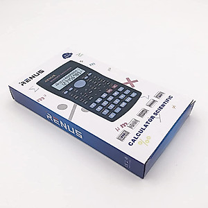 RENUS 8 Packs, 2-Line Engineering Scientific Calculator Function Calculator for Student and Teacher 16 AAA Batteries Included