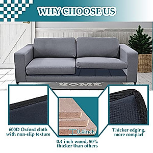 xooxfans Couch Supports for Sagging Cushions 20"x 67" Sofa Support Board Couch Cushion Support Insert Under Couch Seat Saver Replacement Fix Sagging Cushions for Home Improvement 50% Thicker