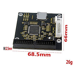 SD to 3.5" 40Pin Male IDE Hard Disk Drive Adapter Card 4Pin Power Supply