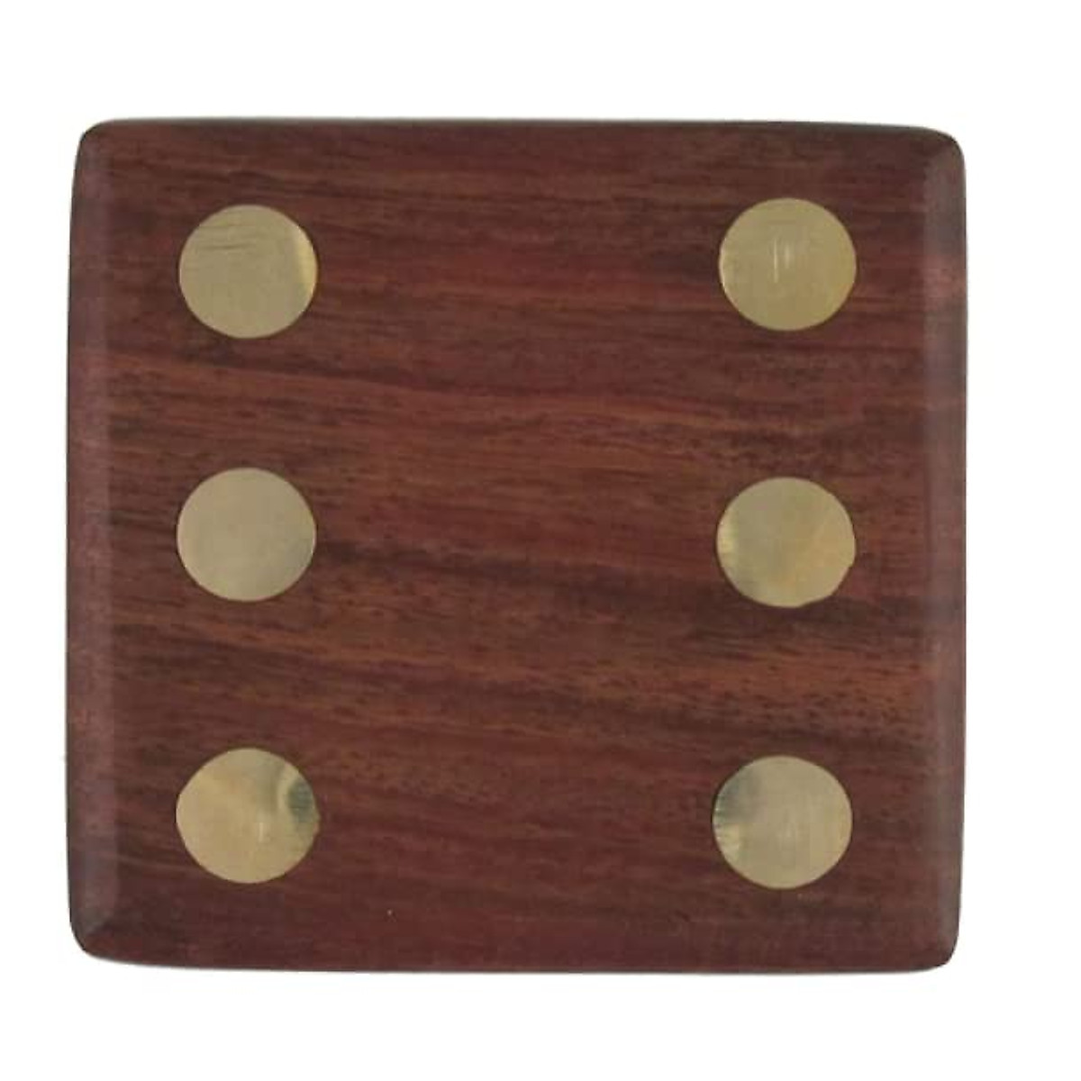 KAM Home Wooden Game Dice Box with Five Dice Gifts for Christmas