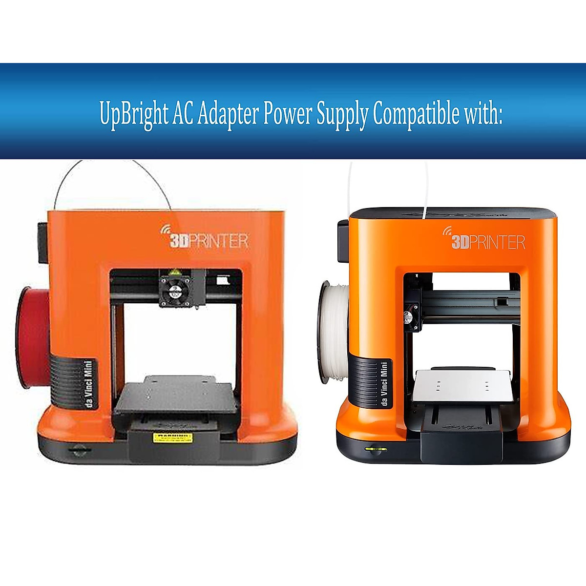 UpBright New 24V AC/DC Adapter Compatible with XYZprinting da Vinci Mini Maker 3D Printer (3FM1WXUS00F) 3FM1WXUSOOF P/N 3FM3WXUS02H XYZ Printing miniMaker EDAC EA10681P-240 24VDC Power Supply