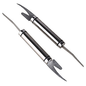 3Pcs 5 in 1 Multifunctional Shrimp Line Fish Maw Knife, Multipurpose Shrimp Peeler, Stainless Steel Shrimp Deveiner Tool, Fish Scale Knife for Home Kitchen