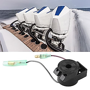 Acouto Audio Warn Alarm ABS Remote Control Box Outboard Engine 816492A1 Single and Double Key Panel Universal Outboard Audio Warn Alarm