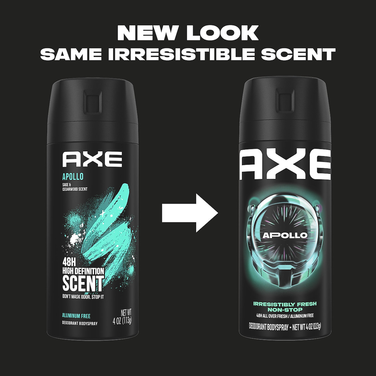 AXE Apollo Body Spray Deodorant Sage & Cedarwood for Long-Lasting Odor Protection, Deodorant for Men Formulated Without Aluminum 4.0 oz