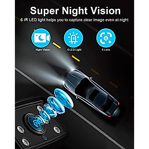 AHD 1080P RV Back Up Camera Systems for Truck, 7" IPS Monitor Vehicle Backup Cameras, IP69 Waterproof Rear View Camera IR Night Vision, Wire Reserve Camera for Van/Car/RV/Trailer/Camper