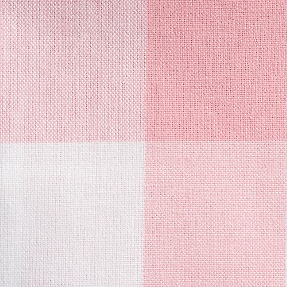 DII Buffalo Check Collection, Classic Farmhouse Tablecloth, Tablecloth, 52x52, Pink & White