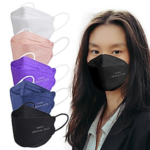 Borje KN95 Face Masks, 100 Pcs Disposable Face Masks, Filter Protection Against PM2.5 from Fire Smoke & Dust