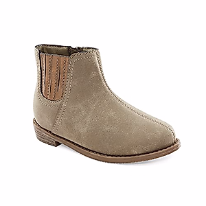 Simple Joys by Carter's Girls Ella Chelsea Bootie Fashion Boot, Taupe, 4 Toddler