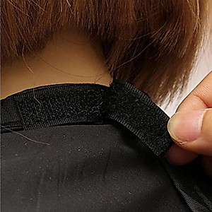 ZAWARA Mens Shave Beard Cape Carrier Haircut Apron Facial Clean Bib Clipping Catcher with Sucker Black