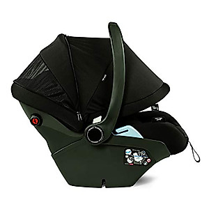 Peg Perego Primo Viaggio 4-35 Lounge - Reclining Rear Facing Infant Car Seat - Includes Base with Load Leg & Anti-Rebound Bar - for Babies 4 to 35 lbs - Made in Italy - Onyx (Black)