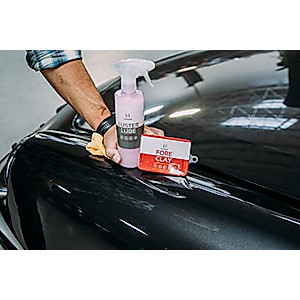 Fore Clay and Luster Lube - Clay Bar Kit, Auto Detailing Clay bar for Cars, Trucks, Boats, Glass and Plastic. Includes Luster Lube Hydrophobic Lubricant.