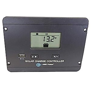 AIMS Power Flush Mount 30 Amp Solar Charge Controller 12/24V PWM