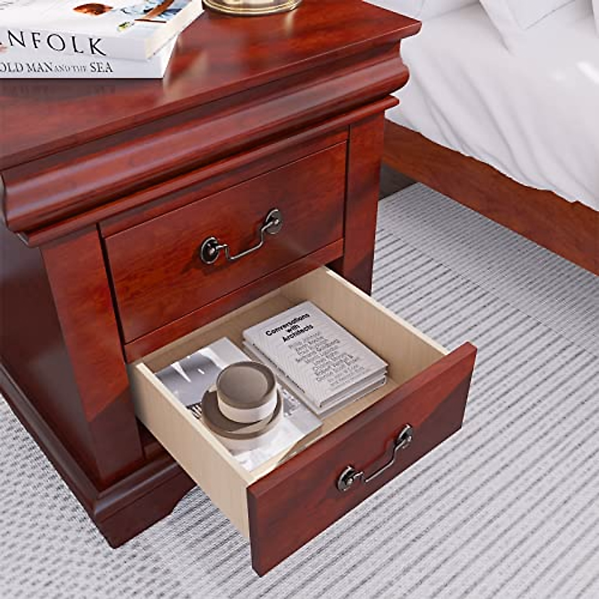 ACME Furniture Louis Philippe Nightstand, Cherry, One Size