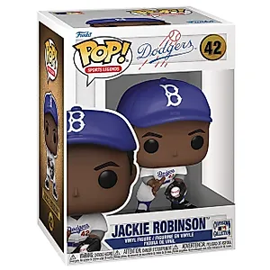 POP Baseball: Sports Legends - Jackie Robinson Funko Vinyl Figure (Bundled with Compatible Box Protector Case)