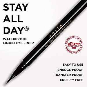 stila Stay All Day Waterproof Liquid Eyeliner, Snow White, 1 Count (Pack of 1)