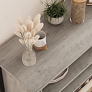 IDEALHOUSE Buffet Storage Cabinet, Coffee Bar Cabinet with Storage, Kitchen Farmhouse Buffets and Sideboards with Door and Shelves Wood Console Table for Entryway, Dinning, Living Room