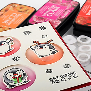 BAOFALI 240Pcs/Set Mini Action Wobbles,Self-Adhesive Springs,Small Wobblers Movers for for Card Making DIY Scrapbooking Arts Projects Handmade Crafts Scrapbooking Embellishments