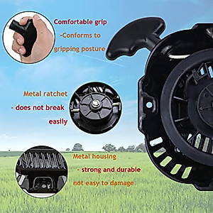 WOTIAN Pull Start Assembly for Generac Recoil Starter 0J08071SRV 196cc 208cc 212cc Generator Parts Recoil Starter Replacement GP3300 GP3600 Part# 0J08070SRV 0J08074SRV