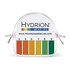 Micro Essential Lab 151 Polystyrene Hydrion Wide Range pH Test Paper Dispenser, 4 - 9 pH range