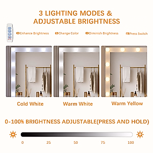 CSZZD Makeup Vanity Desk with Mirror and Lights, White Vanity Table Set with Charging Station, LED Cabinet, 5 Drawers & Storage Bag, 3 Lighting Modes, Bedroom Vanity Mirror with Lights Desk and Chair