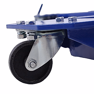 Motorcycle Dolly 1250 lbs. Widow Cruiser-Dolly Steel Motorcycle Dolly, 81.5" Extra Long Motorcycle Storage System Equipped with 6 Swivel Caster Wheels