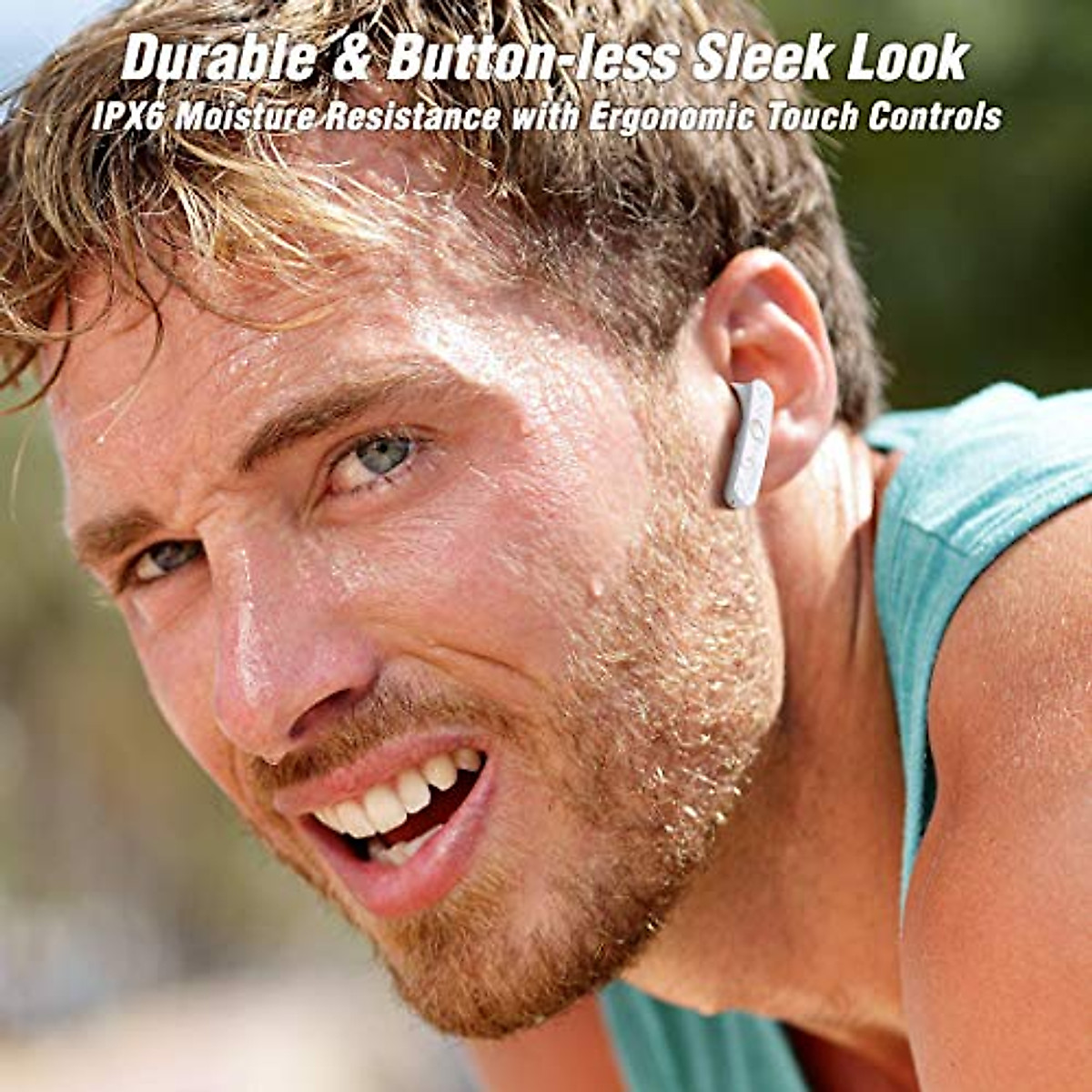 Senso PODS Wireless Earbuds with Touch Control - True Wireless Earbuds w/Mic USB-C Charging, Ear Buds Wireless Headphones with Bluetooth 5.0 Stereo Sound - Wireless Earphones w/35-40 Hrs Playtime