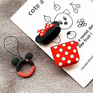 Besoar Dots for Airpod 1/2 Case, Cartoon Cute Fashion Cool Silicone Design Character Cover for Airpods, Unique Stylish Kawaii Funny Fun Protective Shell Girls Women Girly Cases Air Pods 2&1