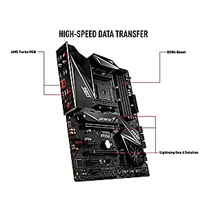 MSI MPG X570 Gaming Edge WiFi Motherboard (AMD AM4, DDR4, PCIe 4.0, SATA 6Gb/s, M.2, USB 3.2 Gen 2, AC Wi-Fi 5, HDMI, ATX) (Renewed)