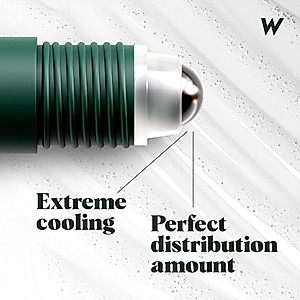 Wolf Project Under Eye Roller - Korean Beauty, with Caffeine, Vitamin C and Peptides - Energizing Serum for Dark Circles and Puffiness, Fine Lines, Wrinkles - Gel-Based Brightening Cream