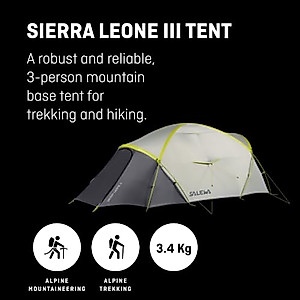 Salewa Unisex's Sierra Leone Iii Tent, Light Grey/Cactus, UNI