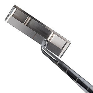 Bell II H-410 Half-Offset CNC Milled Oversize Blade Golf Putter + Winn Dri-Tac Dark Gray Midsize Grip (Right, 38)