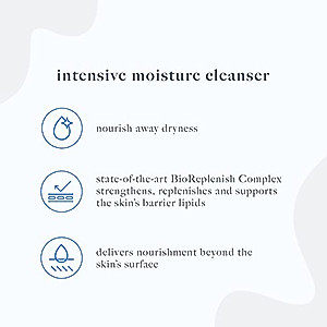 Dermalogica Intensive Moisture Cleanser (10 Fl Oz) Hydrating Face Wash for Dry Skin - Cleans Skin Leaving it Feeling Smoother, Softer, and More Luminous