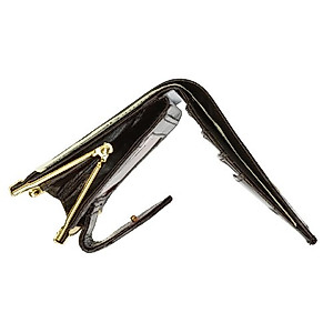 French Frame EEL Skin Leather Ladies Wallet #E573