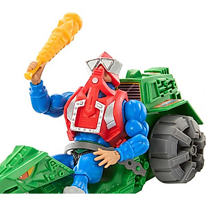 Masters of the Universe Origins Action Figure & Vehicle, Ground Ripper & Mekaneck, 80s Inspired MOTU Toy with Accessories