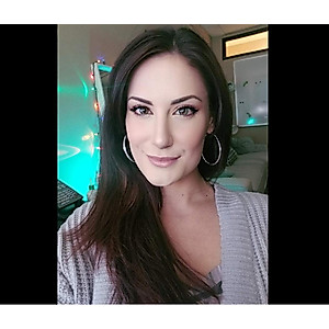 Women's Stainless Steel 2 Inch Inside-Out Crystal Cz Large Big Hoop Earrings Rhinestone Silver Tone Pierced Ladies Cubic Zirconia Hoop Earrings Hypoallergenic for Sensitive Ears