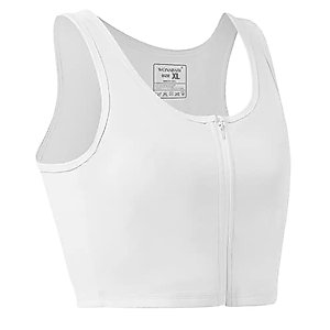Chest Binder Zipper,Binder Trans for Tomboy Women Cosplay FTM,Transgender Binder