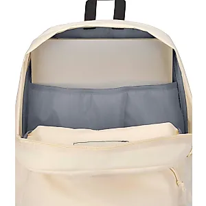 JanSport SuperBreak Plus Backpack with Padded 15-inch Laptop Sleeve and Integrated Bottle Pocket - Spacious and Durable Daypack for Work and Travel - Coconut