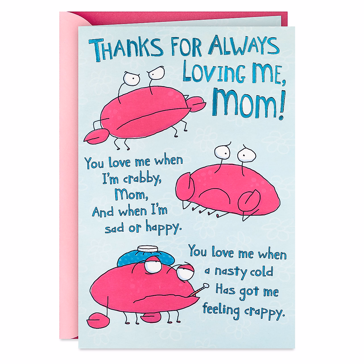 Hallmark Birthday Card for Mom (Pop Up Crab)
