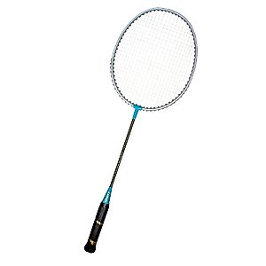 Cannon Sports Badminton Aluminum/Steel Racket for Intermediate Players with Leather Grip (26 Inches)