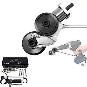 Drillcutpro - Metal Cutting Adapter For Drill, 2024 New Drill Cut Pro Metal Cutting Adapter, Upgraded Metal Sheet Cutter, Electric Drill Plate Cutter For Cutting Iron Aluminum (Universal)