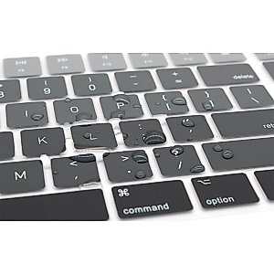 Boaulee Ultra Thin Silicone A1843 Keyboard Cover Skin for iMac Full Size Wireless Numeric 2017-2019 Magic Keyboard with Numeric Keypad MQ052LL/A A1843 US Layout (Gradient Gray)
