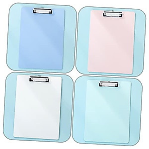 Ciieeo 2Pcs Writing pad Artist Drawing Board Document clipboard Magnetic Suction Clipboard Small Plastic clipboards Exam Paper Clips Conference Note pad Hard Plastic ID Folder Office pp