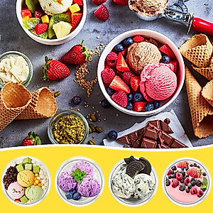 YQL 24oz Creami deluxe Pints for Ninja Creami Deluxe,Compatible with Ninja NC501 NC500 Series Creami Deluxe ice Cream Makers Dishwasher Safe(4 Pack)