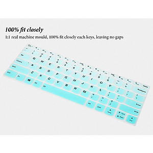 Keyboard Cover Skin for Lenovo Flex 5 14 2-in-1 Laptop/Yoga 7i 5i,Lenove Idepad S540 14 inch/Lenovo IdeaPad 5 14"/IdeaPad Slim 7 14, Keyboard Skin Protector for Lenovo Flex 5 14"-Gradual Mint