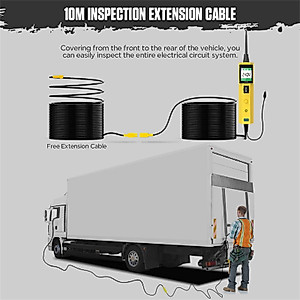 Car Circuit Probe Kit,12V 24V Automotive Circuit Tester Car Electrical System Test Tool Kit,AC DC Resistance Digital Voltage Tester,Short Finder,Relay Fuse Tester
