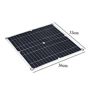 Hemobllo 1 Set Solar Panel Battery Maintainer Solar Battery Maintainer Alligator Clip Adapter Mono Solar Panel Crystalline Solar Panel Solar Power Bank USB Controller Charge V5 Components