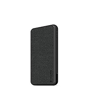 mophie Powerstation Plus XL Power Bank- 10,000 mAh Internal Battery, Built-in 10W Micro-USB Cable with Apple Lightning Connector & 10W USB-A Port, Travel-Friendly & Compact, LED Indicators, Black