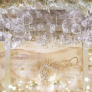 Small Clear Balloons 5 Inch Round Mini Bobo Balloons Latex-Free Clear Bubble Balloons for Outdoor Party Birthday Decorations (50pcs)