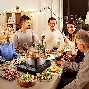 COMFEE’ 1800W Digital Electric Portable Induction Cooktop Countertop Burner, with 8 Power & Temperature Settings & 180 Mins Timer Auto Shut Off and Energy-saving