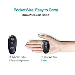 AODELAN Wireless Shutter Release for Canon T7, T7i,EOS RP, T6, 5D Mark IV, T3i, SL1, T3, 1300D,6D, T5,T2i, Replace Canon RS-60E3 and RS-80N3 Remote Switch